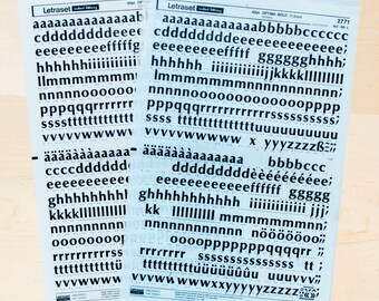 Rub on letters | Etsy