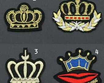 Crown patches | Etsy