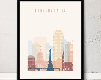 Indianapolis poster | Etsy