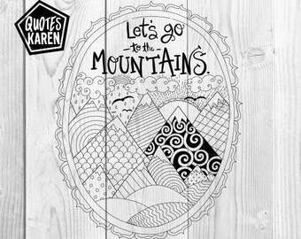 Mountain design | Etsy