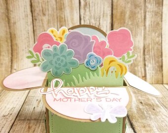 Pop up box card | Etsy