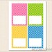 Editable Easter Food Labels Bright Colors Polka Dot Pink