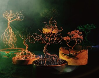 Glass bonsai tree | Etsy