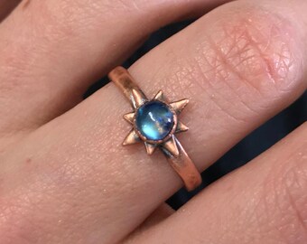 Shooting Star Ring Celestial Ring Night Sky Ring Sterling