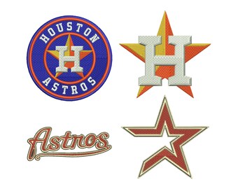 Astros embroidery | Etsy
