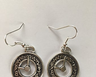 Clock earrings | Etsy