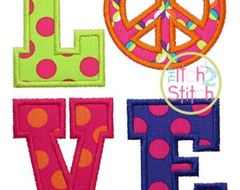 Love applique | Etsy