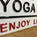 LOVE YOGA-Enjoy Life-Ceramic-Wall Sign-Meditation-Yoga