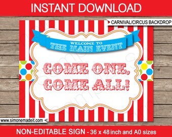 Carnival sign | Etsy