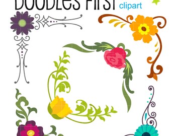 Corner clipart | Etsy