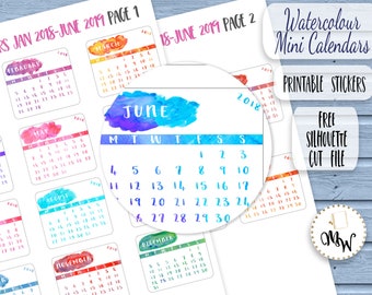 Mini calendar | Etsy