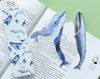 Whale bookmark | Etsy