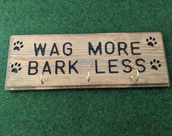 wag more bark less bumper sticker