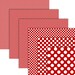 INSTANT DOWNLOAD Digital Paper Pack Dark Red and White Polka