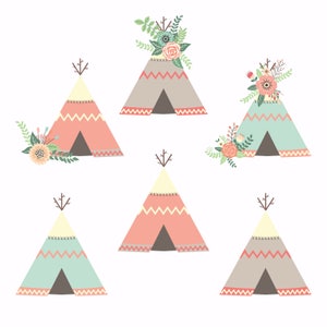 Teepee clipart | Etsy