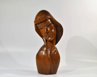 Woman wood sculpture | Etsy
