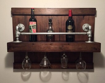 Industrial wine rack | Etsy