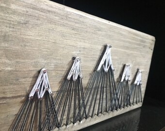 Mountain string art | Etsy