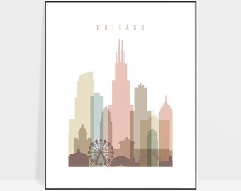 Chicago wall art | Etsy