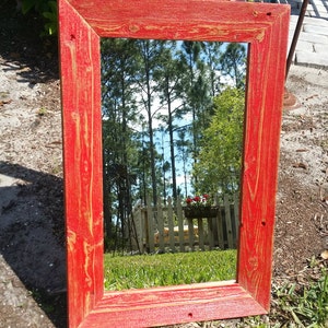 Rustic wall mirror | Etsy