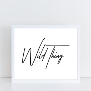 Wild things print | Etsy