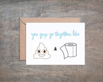 Poop card | Etsy
