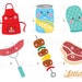 BBQ kawaii clipart barbecue kawaii 17020