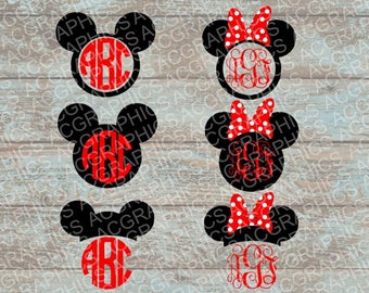 Mickey monogram | Etsy