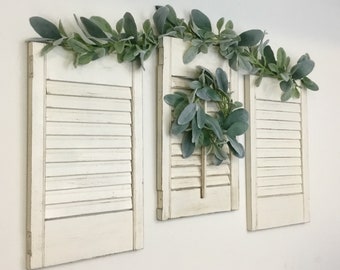 Shutter wall decor | Etsy