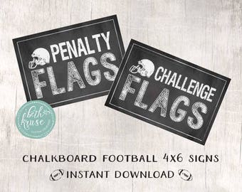 Penalty Flags Printable Sign INSTANT DOWNLOAD by Beth Kruse