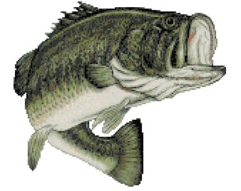 Fishing cross stitch | Etsy