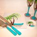 Palm Trees Beach Wedding Ocean Beach Set Hand Painted Set 2
