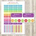 Workout printable planner stickers / gym stickers for Erin
