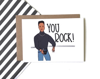 You rock card | Etsy