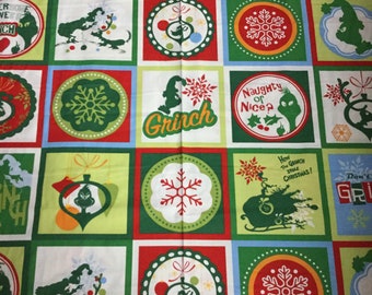 Grinch fabric | Etsy