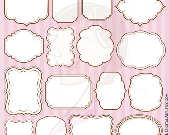 Digital Frames and Borders Clip Art great for Teachers