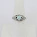 Vintage Sterling Silver Fire Opal Filigree Ring Size 6