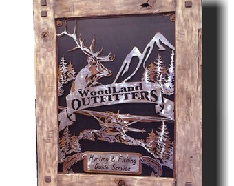 Wildlife metal art | Etsy