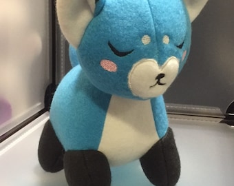 Blue fox plush | Etsy