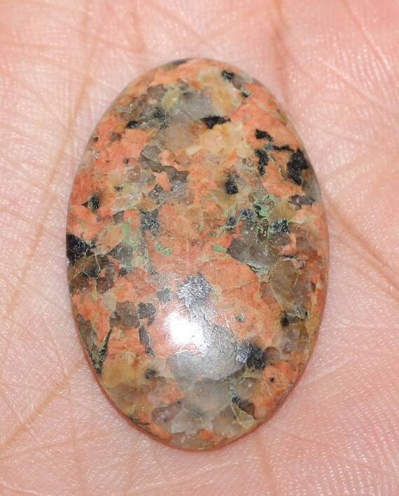 50%off Amazing natural pink jasper oval cabochon 0011