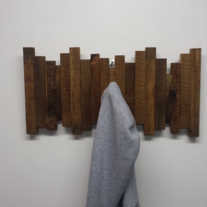 Wood coat rack | Etsy