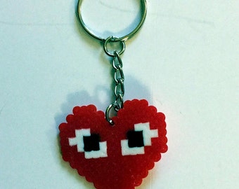 Perler bead heart | Etsy