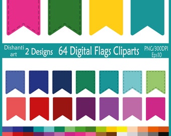 Vertical Flag Banner Clipart Pennant Flag Clip Art Label
