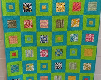Geometric quilt | Etsy