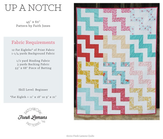 Modern Quilt Pattern Up a Notch PDF