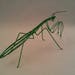 Praying mantis wire sculpture