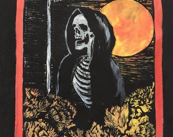 Pale Rider Original Painting Death Grim Reaper Ankon