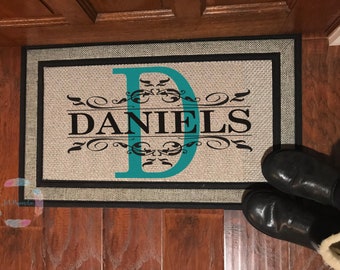 Monogram rugs | Etsy