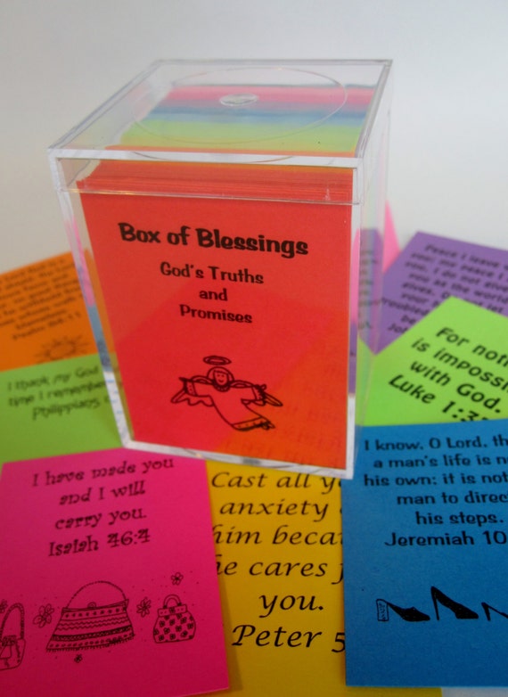 Box of Blessings 200 Scripture Cards Encouragement Bible Verse