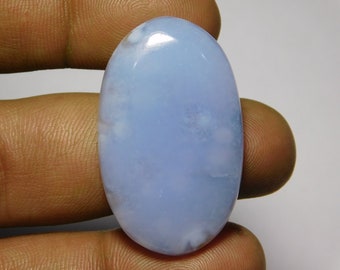 Blue Chalcedony cabochon / Loose Oval cabochon / natural